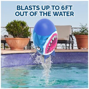 Swimways Shark Rocket, Kids Pool Accessories & Torpedo Pool Toys, Water Rocket Outdoor Games for the Swimming Pool, Lake & Beach for Kids Ages 5 & Up