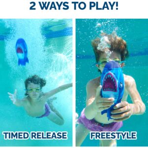 Swimways Shark Rocket, Kids Pool Accessories & Torpedo Pool Toys, Water Rocket Outdoor Games for the Swimming Pool, Lake & Beach for Kids Ages 5 & Up