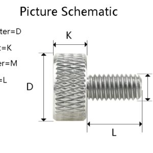 20 Pcs Aluminum knurling Fully Threaded Hand Twistscrew,for Motherboard Installation Etc.M3x12mm