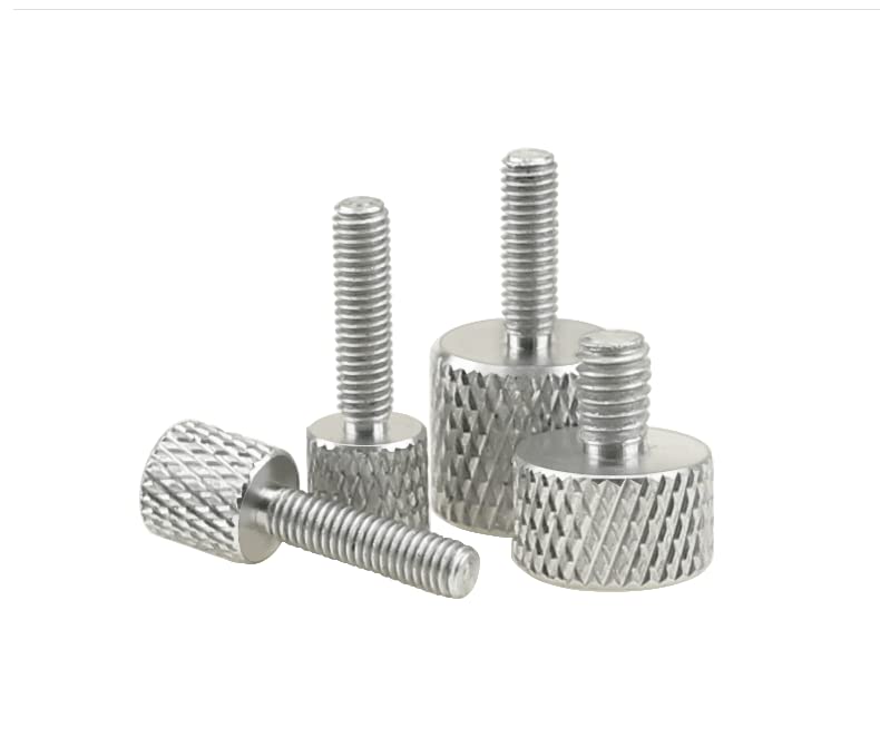 20 Pcs Aluminum knurling Fully Threaded Hand Twistscrew,for Motherboard Installation Etc.M3x12mm