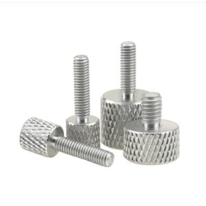 20 Pcs Aluminum knurling Fully Threaded Hand Twistscrew,for Motherboard Installation Etc.M3x4mm