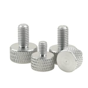 20 Pcs Aluminum knurling Fully Threaded Hand Twistscrew,for Motherboard Installation Etc.M3x12mm