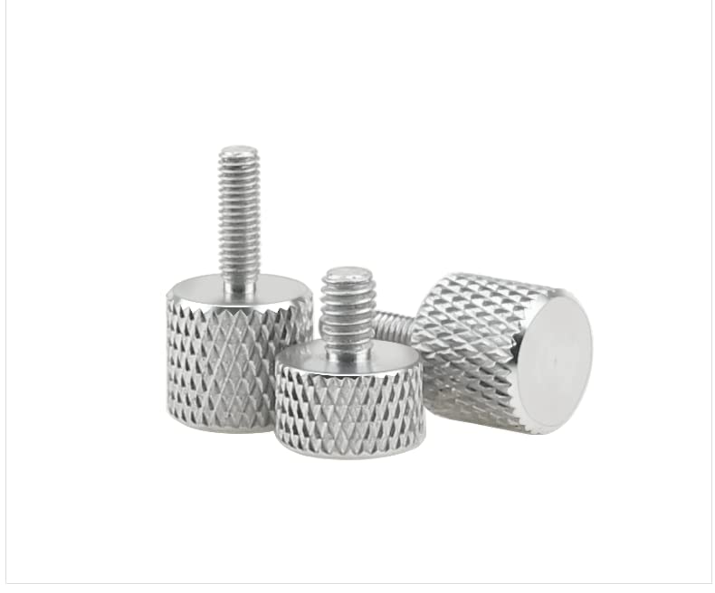 20 Pcs Aluminum knurling Fully Threaded Hand Twistscrew,for Motherboard Installation Etc.M3x12mm