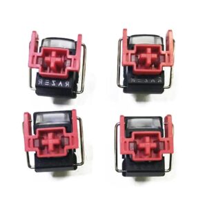 bynnix 4pcs red optical switches v2 hot swap slient liner switch for huntsman elite gaming mechanical keyboard huntsman elite gaming keyboard v2 linear clicky