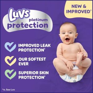 Luvs Diapers - Size 7, 124 Count, Bluey Disposable Baby Diapers