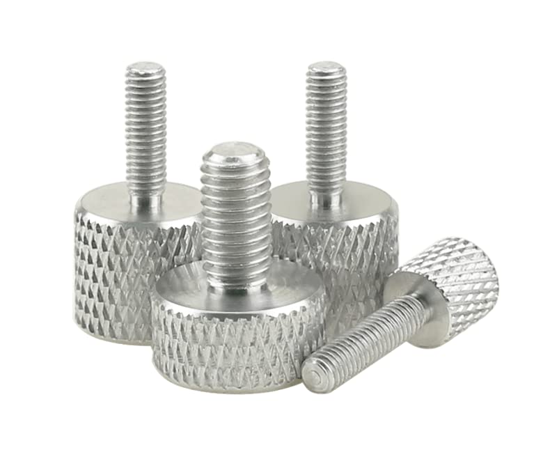 20 Pcs Aluminum knurling Fully Threaded Hand Twistscrew,for Motherboard Installation Etc.M3x12mm