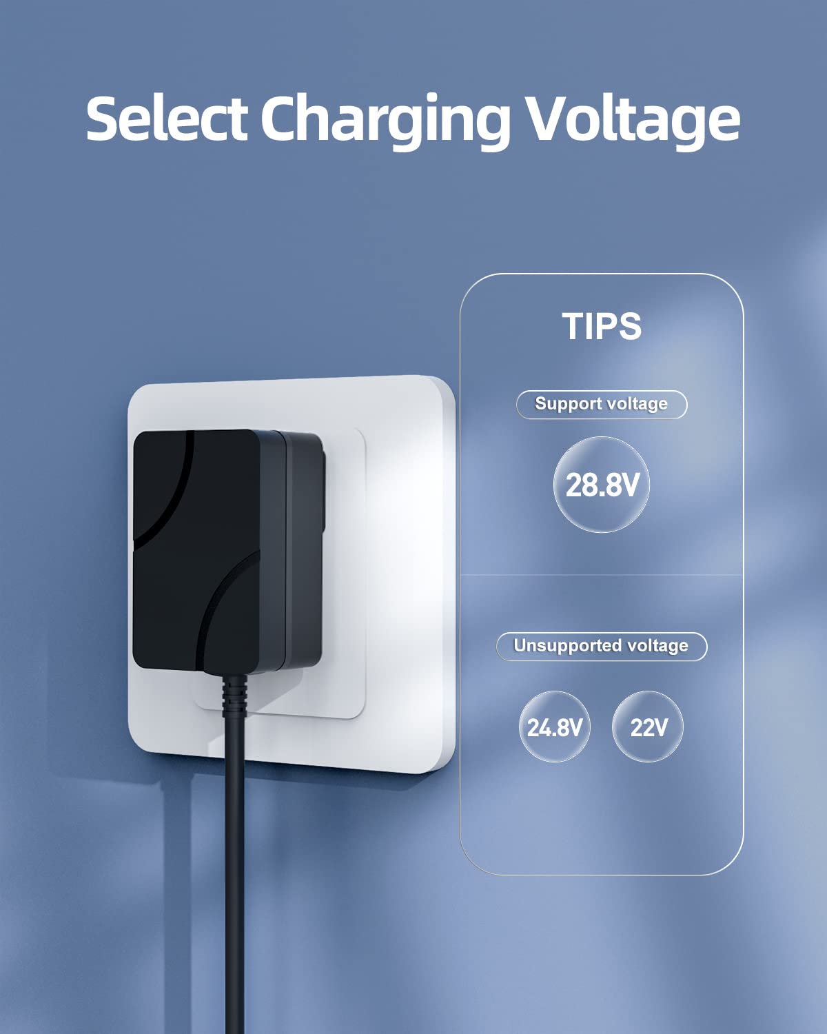 28.8V AC Adapter Charger Fit for Shark IR101 ION F80 IR100 IR141 IR70 IF282 IF200W IF251 IF285 IC205 IF250 IF200 IF201 IF202 IF281 Cordless Vacuum Power Supply Adapter Charging Cord with 6FT Cable