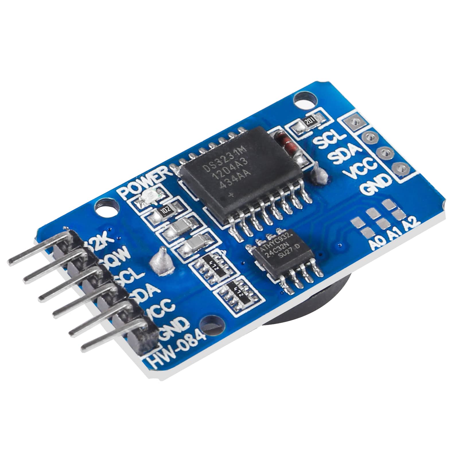 Diitao 6PCS Real Time Clock Module DS3231 AT24C32 IIC RTC Clock Module High Precision RTC Module 3.3V-5.5V for Arduino for Raspberry Pi(Without Battery)