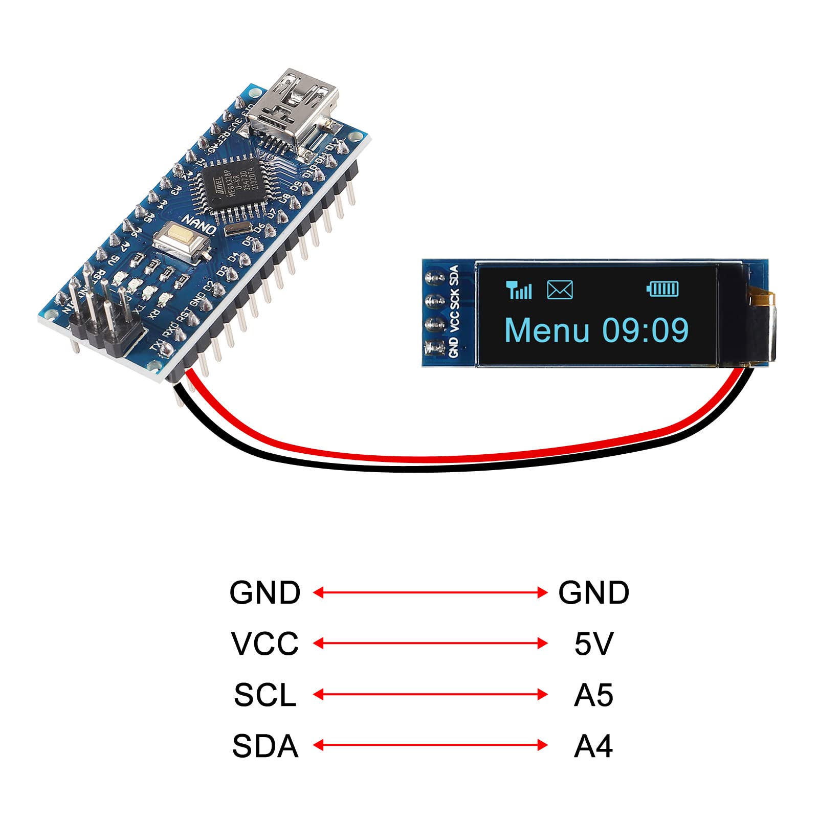 DWEII 10 Pieces I2C Display Module 0.91 Inch I2C OLED Display Module I2C OLED Screen Driver DC 3.3V~5V 4PINS for Arduino ESP32 ESP8266 AVR PIC STM32 for Raspberry pi (Blue Color)