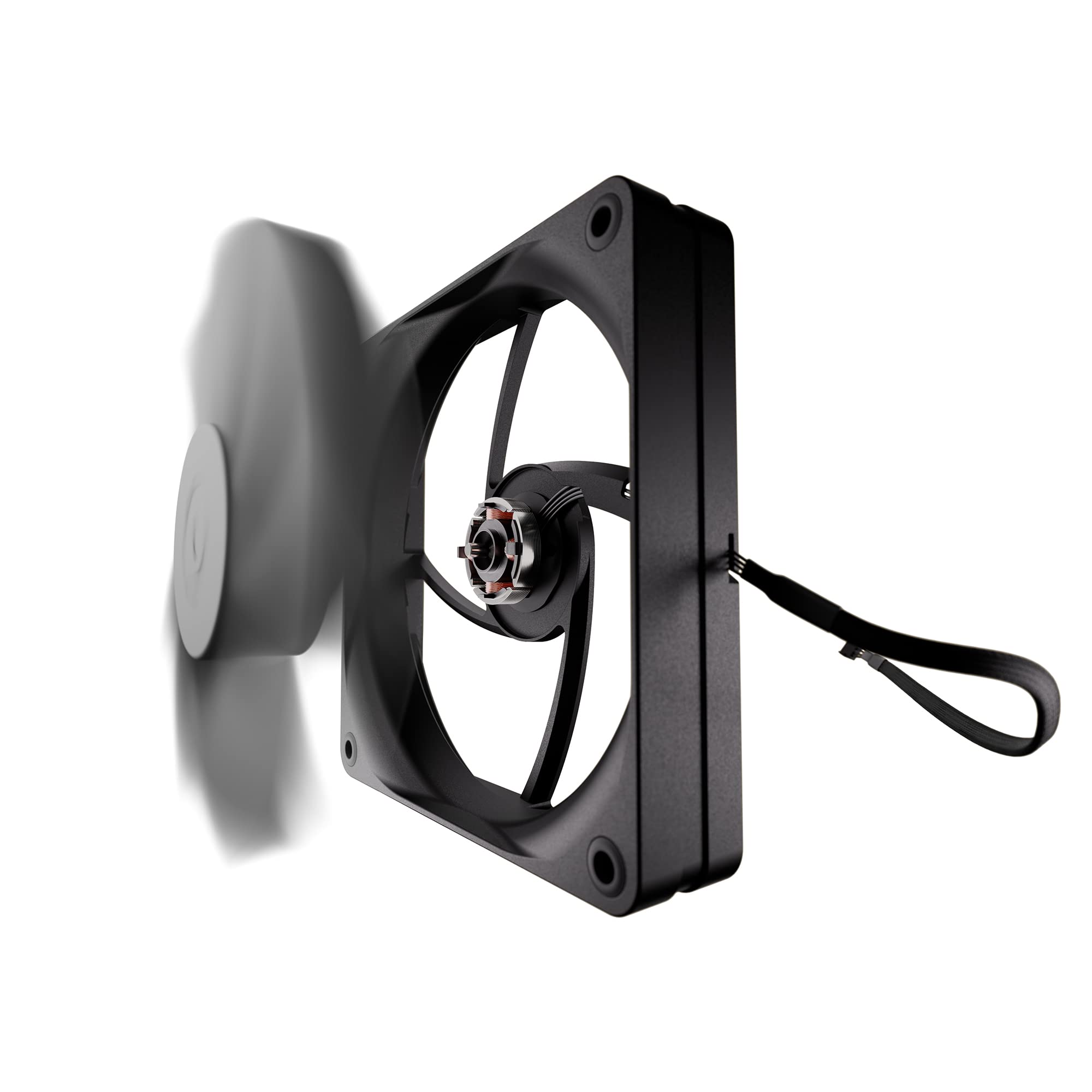 HYTE Flow FA12 Triple Fan Pack (120mm), High Performance PWM Gaming Case Fan, 1500 RPM, 4-PIN, Fluid Dynamic Bearing, White