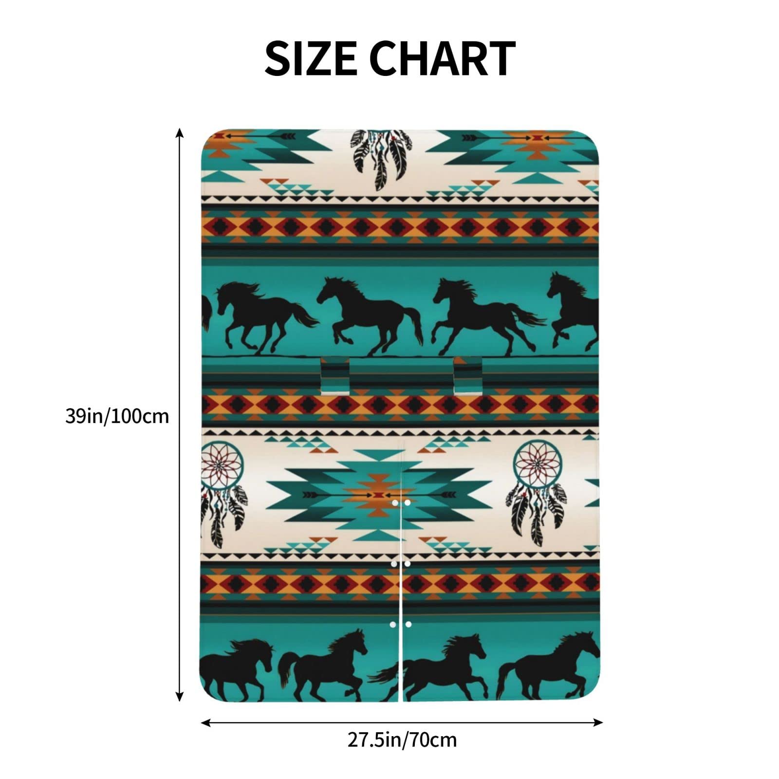 SUYGGCK Aztec Tribal Horse Baby Car Seat Canopy Cover Multi Use Nursing Cover for Newborn Car Seat Canopy Mom Nursing Breastfeeding Covers Newborn Shower Gift, One Size