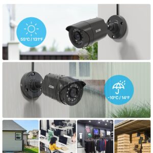 ZOSI 3K Lite Security Camera System with AI Human Vehicle Detection,H.265+ 8CH HD TVI Video DVR Recorder with 8X HD 1920TVL 1080P Indoor Outdoor Weatherproof CCTV Cameras,Remote Access,1TB Hard Drive