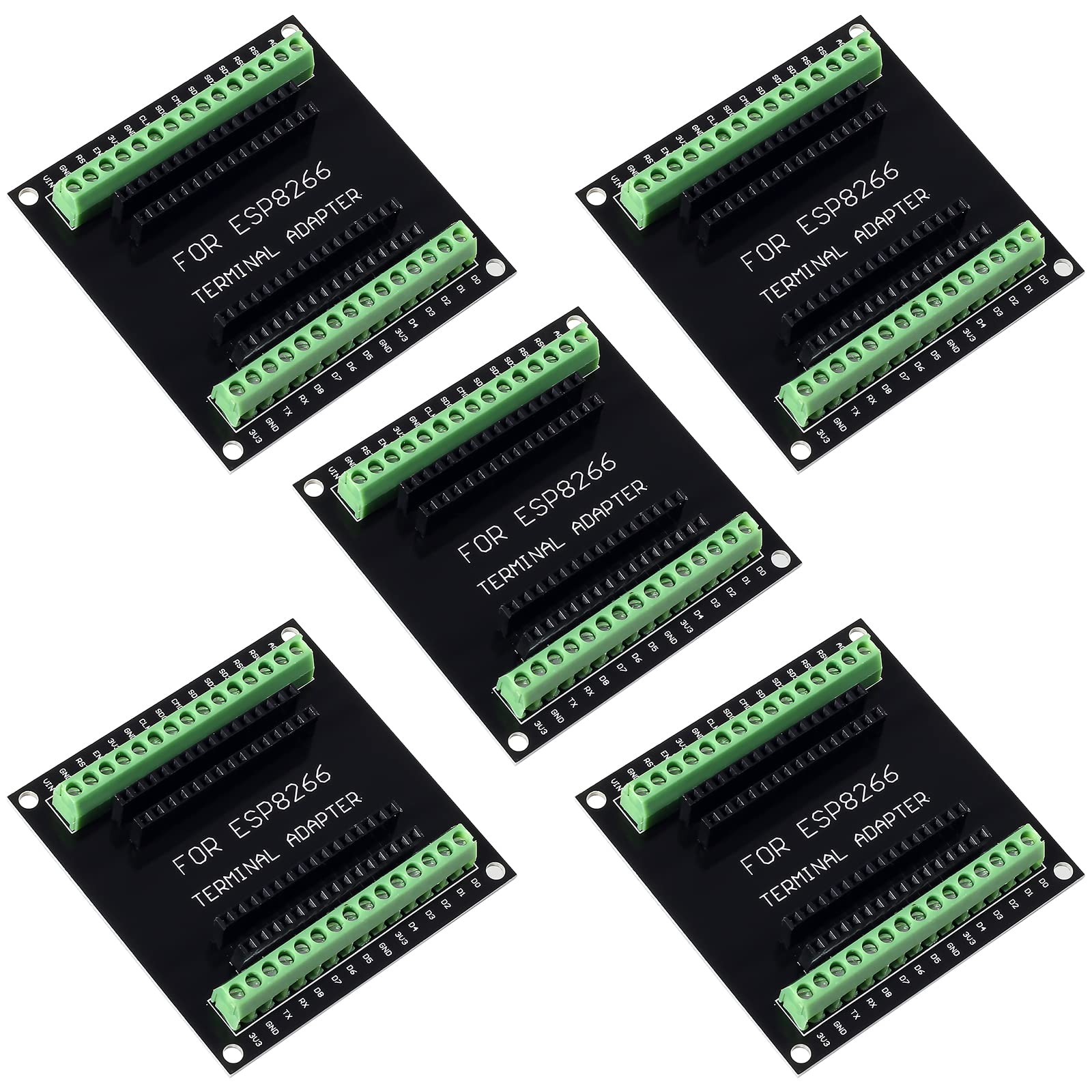 5pcs ESP8266 Breakout Board GPIO 1 into 2 for ESP8266 ESP-12E NodeMCU Development Board