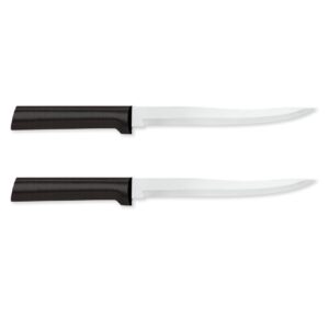 rada carving knife – boning knife with stainless steel blade and steel resin handle, 11 inches, pack of 2