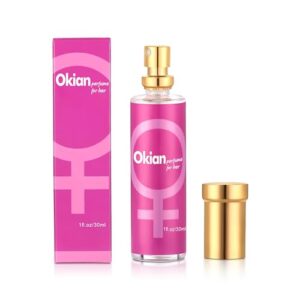 okian pheromones perfume for women to attract men spray, 30ml highly addictive sweet fragrance