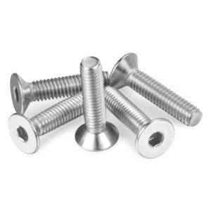 M10-1.5 × 25MM DIN7991 of 304 Stainless Steel Countersunk Screw Bolt Fully Thread Flat Head Socket Cap Screws Metric 10PCS