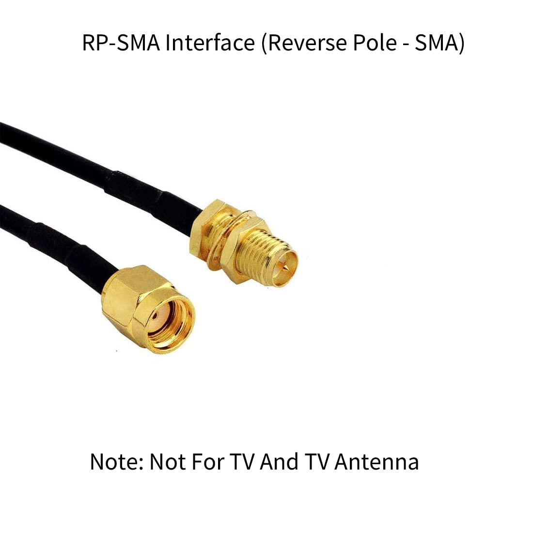 16ft WiFi Antenna Extension Cable RG174 RP-SMA Coaxial Cable Low Loss for Wireless LAN Router Bridge External Antenna Equipment 2 Pack