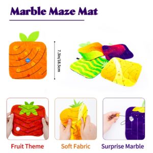 5 PCS Marble Maze Mat Autism Game,Sensory Fidget Stress Relief Toys for Kids ADHD Special Needs,Tactile Sensory Mat Calming Toys for Adults Teens