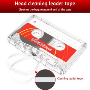 blank dictating audio cassette tapes, low noise high output - 90 minute recording time for lectures, study, music, everyday voice recording (pack of 5)