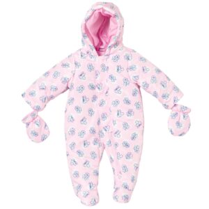 disney minnie mouse newborn baby girls outerwear pram suit pink 0-3 months