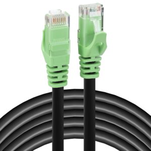 rapink cat6 outdoor ethernet cable 200 ft, ethernet cable uv resistant, cat6 outdoor cable waterproof, network cable copper clad aluminum for indoor & outdoor use