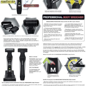 The Super Stud 2 Product Back & Body Bundle by MANGROOMER – Bundle Includes The Essential Back Hair Shaver and The Professional Body Groomer and Ball Groomer