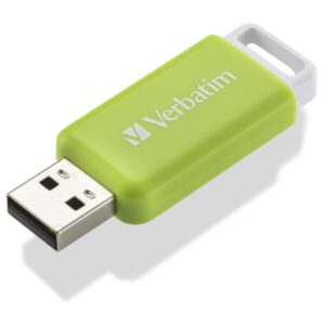 verbatim v databar usb 2.0 drive green 32gb, w128869158 (32gb)