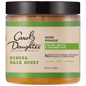 Carol's Daughter Hair Treatment Bundle - Mimosa Hair Honey Shine Pomade and Goddess Strength 7 Oil Blend Strengthening for 2A to 4C Hair with Shea Butter and Castor Oil