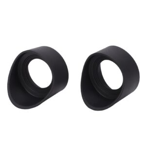 GOWENIC 2pcs Microscope Eyepiece Eyeshields, Eyepiece Rubber Eyecups, Oversized 's Eye Collapsible Eyecups, Mono Binocular Tracers Accessories, for Eye