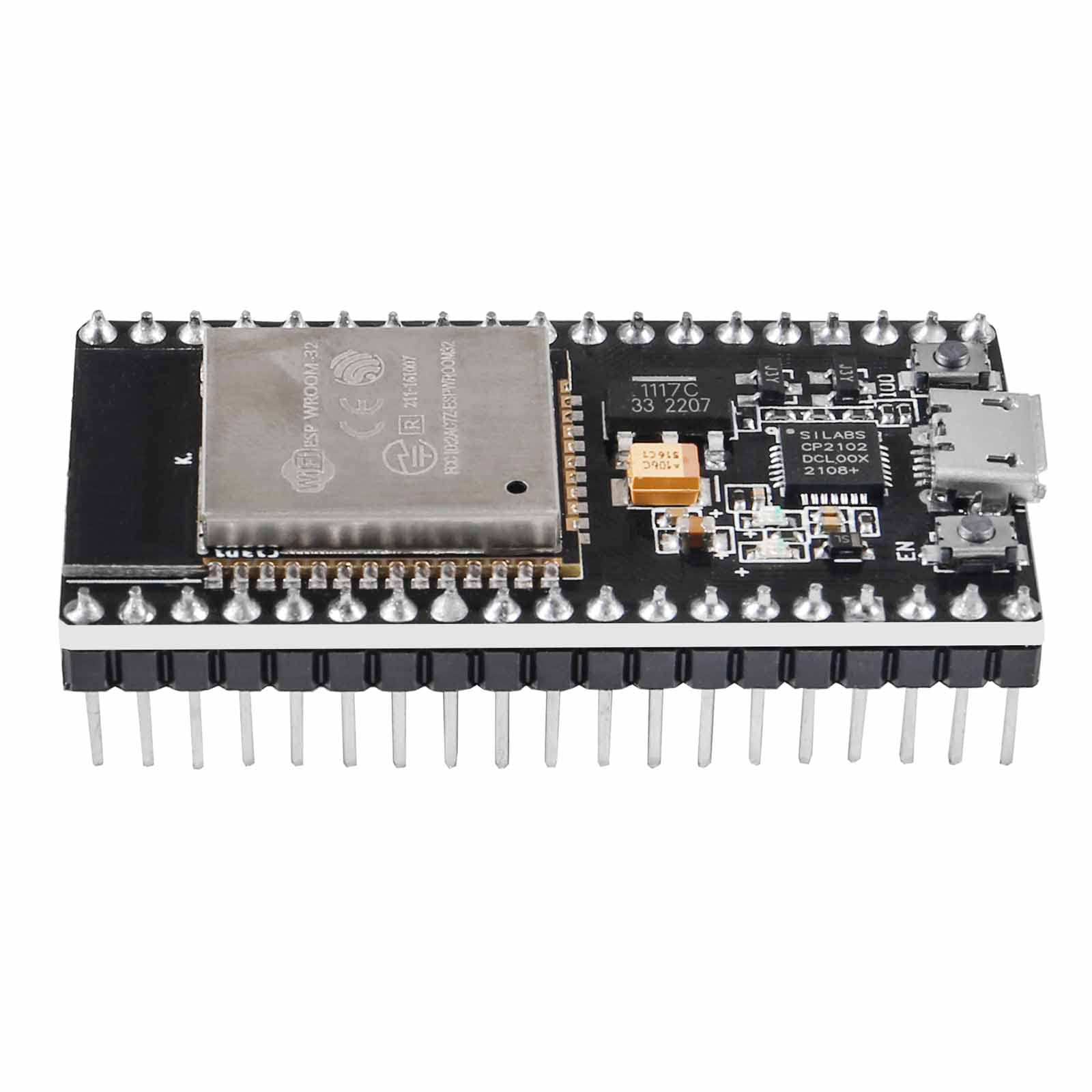 Diitao 2PCS ESP32 ESP32S ESP-WROOM-32 Development Board,NodeMCU 2.4GHz Dual-Core WLAN WiFi +Bluetooth 2 Function Microcontroller (ESP32 38PIN)