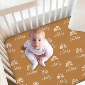 personalized baby crib sheets with name and icon, design your own baby fitted sheets for girls boys, custom pack and play sheets, crib mattress sheets, mini crib sheet | name crib sheets