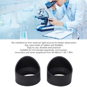 GOWENIC 2pcs Microscope Eyepiece Eyeshields, Eyepiece Rubber Eyecups, Oversized 's Eye Collapsible Eyecups, Mono Binocular Tracers Accessories, for Eye