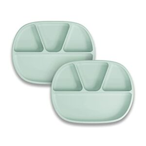 nuk silicone baby suction plates, durable suction feature helps reduce spills, microwave & dishwasher safe, bpa-free, pack of 2