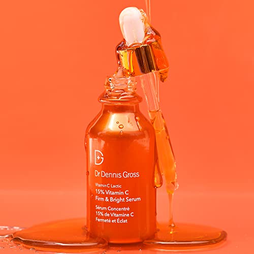 Dr Dennis Gross Vitamin C Lactic 15% Firm & Brighten Serum: Visibly Improve Signs of Aging, 1 oz