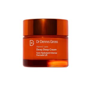 dr dennis gross vitamin c lactic dewy deep cream: ultra-rich, replenishing cream for a dewy finish, 2 oz