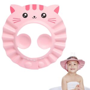 baby shower cap shampoo shield kids bath visor protect eyes ears face adjustable bath shower protector hair wash shield earmuff waterproof bath cap for kids