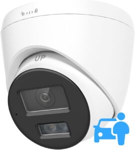 anpviz 5mp ip poe turret camera with mic/audio, human & vehicle detection, wired security camera outdoor, 100ft clear night vision, 120db ture wdr, ip67 waterproof, sd card slot (up to 256gb)