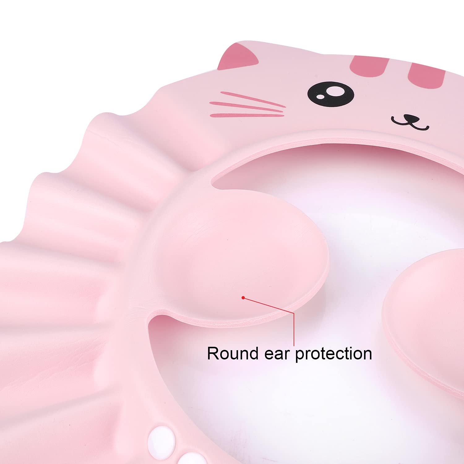 Baby Shower Cap Shampoo Shield Kids Bath Visor Protect Eyes Ears Face Adjustable Bath Shower Protector Hair Wash Shield Earmuff Waterproof Bath Cap for Kids