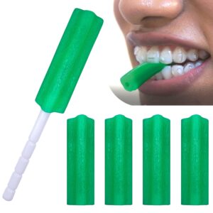 orthodontics chewies for invisalign aligner trays, 4 chewies, mint scented, cuboid, non-slip