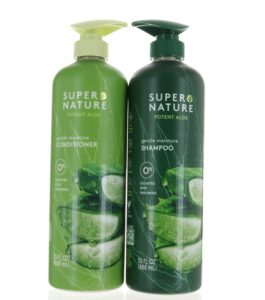 super nature potent aloe gentle moisture shampoo and conditioner sulfates free, 30 fl oz