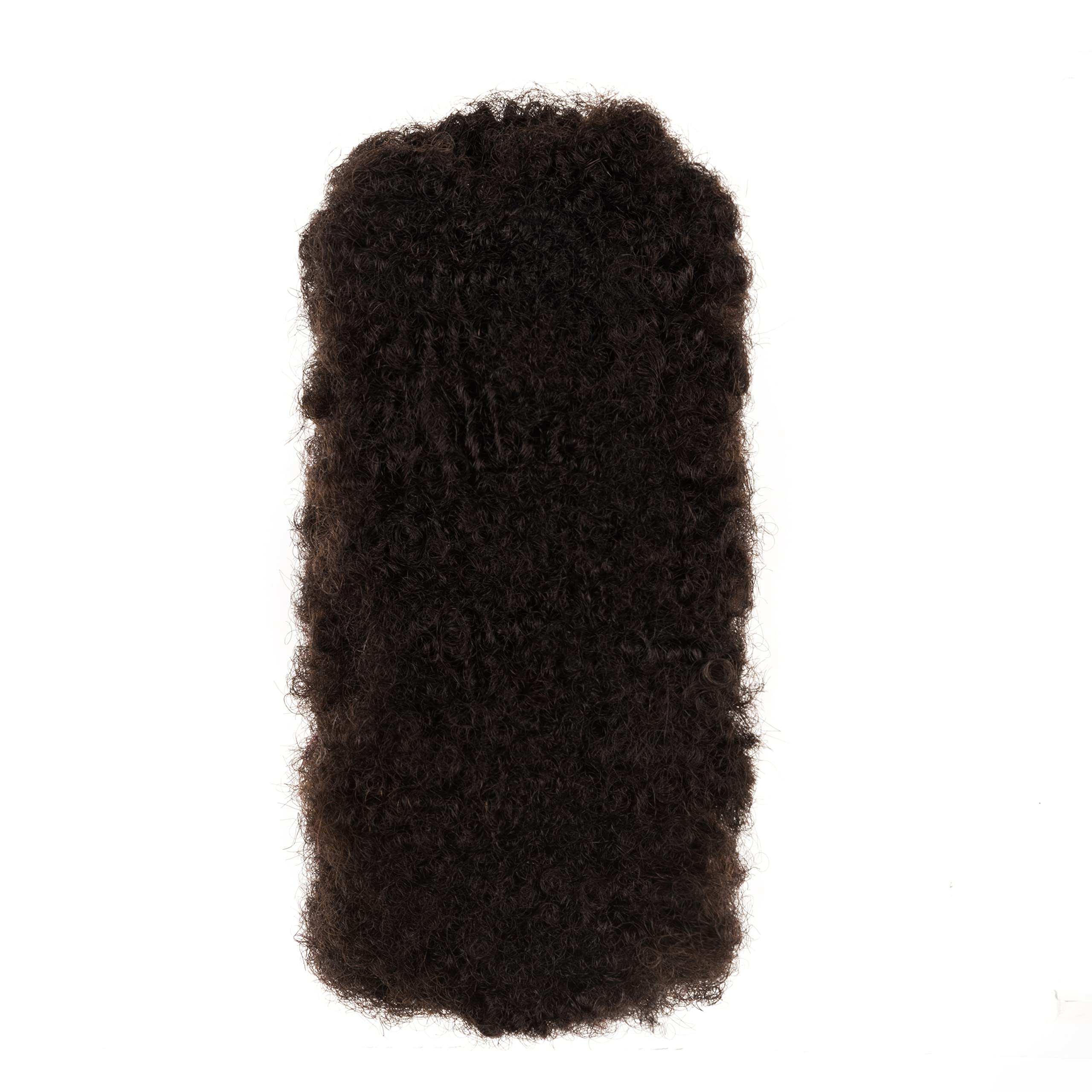 Linkmai Afro 100% Bulk Natural Human Hair,Natural Black, 8Inch, 30g/1OZ for Braids, Loc Fix, Bulking Dreadlock Extensions & Twisting Knot