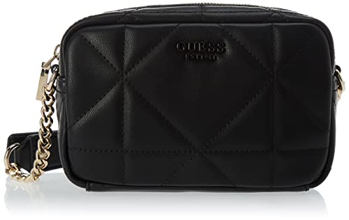 GUESS Womens Ellery Crossbody Camera Bag, Black, One Size US