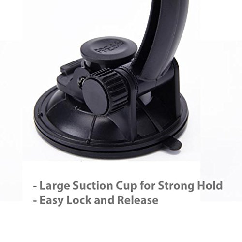 Xenda Car Mount Dash Windshield Holder Strong Grip Cradle Swivel Dock Suction Compatible with Samsung Galaxy Z Flip 3 5G - Galaxy Z Fold 2 - Galaxy Z Fold 3 5G, Black