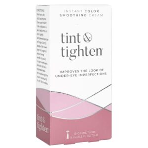 tint and tighten color smoothing eye cream for wrinkles – anti aging cream visibly reduces under eye wrinkles – eye cream for dark circles and puffiness – instant eye bag remover