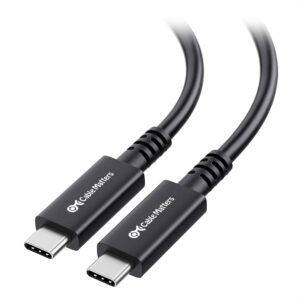 cable matters 20gbps active usb4 cable 16.4 ft / 5m with 4k video & 60w charging, compatible with thunderbolt 4/3, usb c for vr headset, apple vision pro, macbook pro, dell xps, surface pro and more