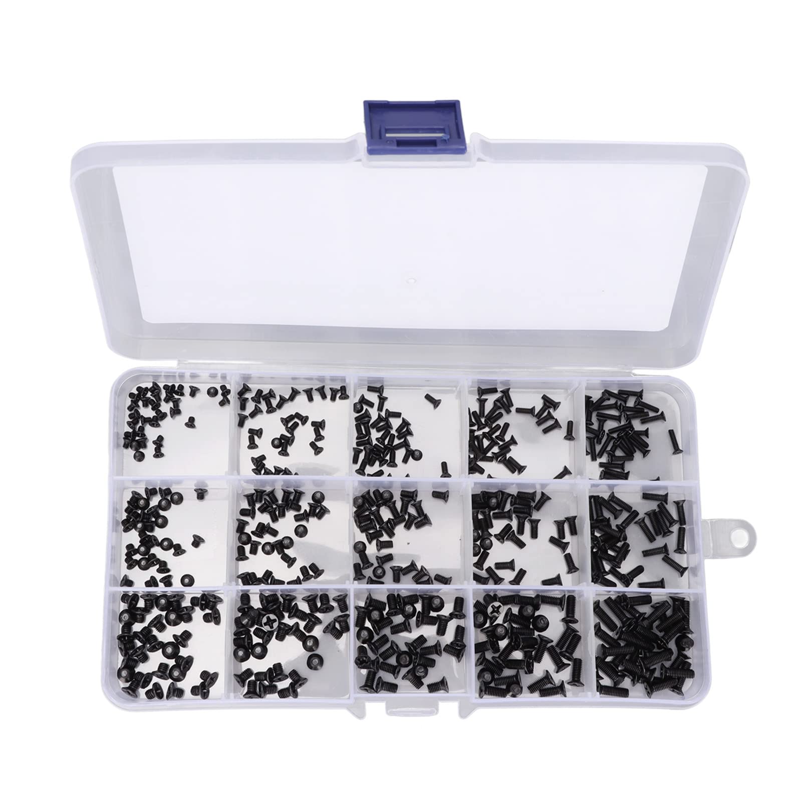 450PCS Laptop Screws, M2X3 M2X4 M2X5 M2X6 M2X8 M2.5X3 M2.5X4 M2.5X5 M2.5X6 M2.5X8 M3X4 M3X5 M3X6 M3X8 M3X10 Type Screw for Laptop Repair