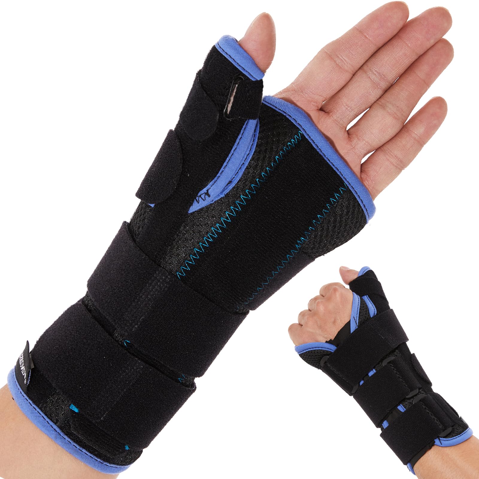 VISKONDA Wrist Brace Thumb Immobilizer Splint Support for De Quervain's Tenosynovitis,Carpal Tunnel Syndrome,Stabilizer for Arthritis,Wrist ganglion cyst,Sprains,Pain Relief (Left Hands, Small)