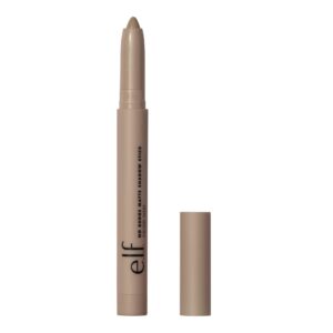 e.l.f. no budge matte shadow stick, one-swipe cream eyeshadow stick, long-wear & crease resistant, matte finish, vintage sude