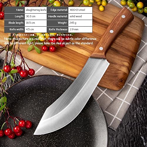 Meat Cleaver, 7.5 inch Kitchen special butcher cutlass knife chef carving meat picking knife chopping chicken and duck slicing double kitchen knife (Color : J-cd93, Kitchen Knife Size : 7.5 inch)