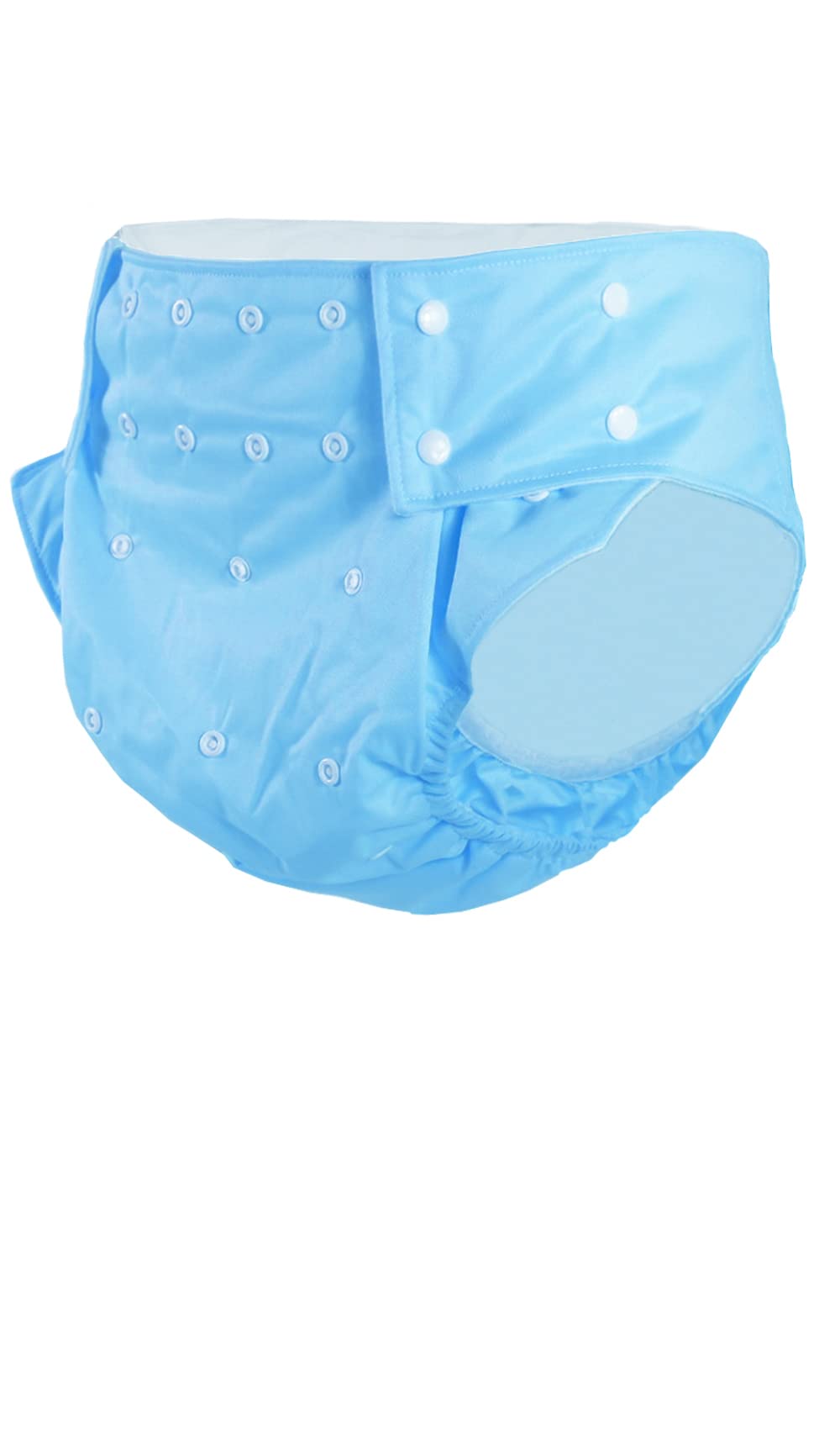 CutiePlusU Adult Cloth Diaper Washable Adult Pocket Nappy Cover Adjustable Reusable Breathable Leak Free - Blue